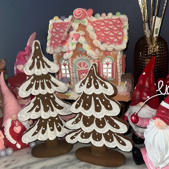 Raz Imports | Holiday | Gingerbread Trees Set Of 2 | Poshmark